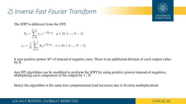 Fast Fourier Transform Analysis | PPTX | Computing | Technology & Computing