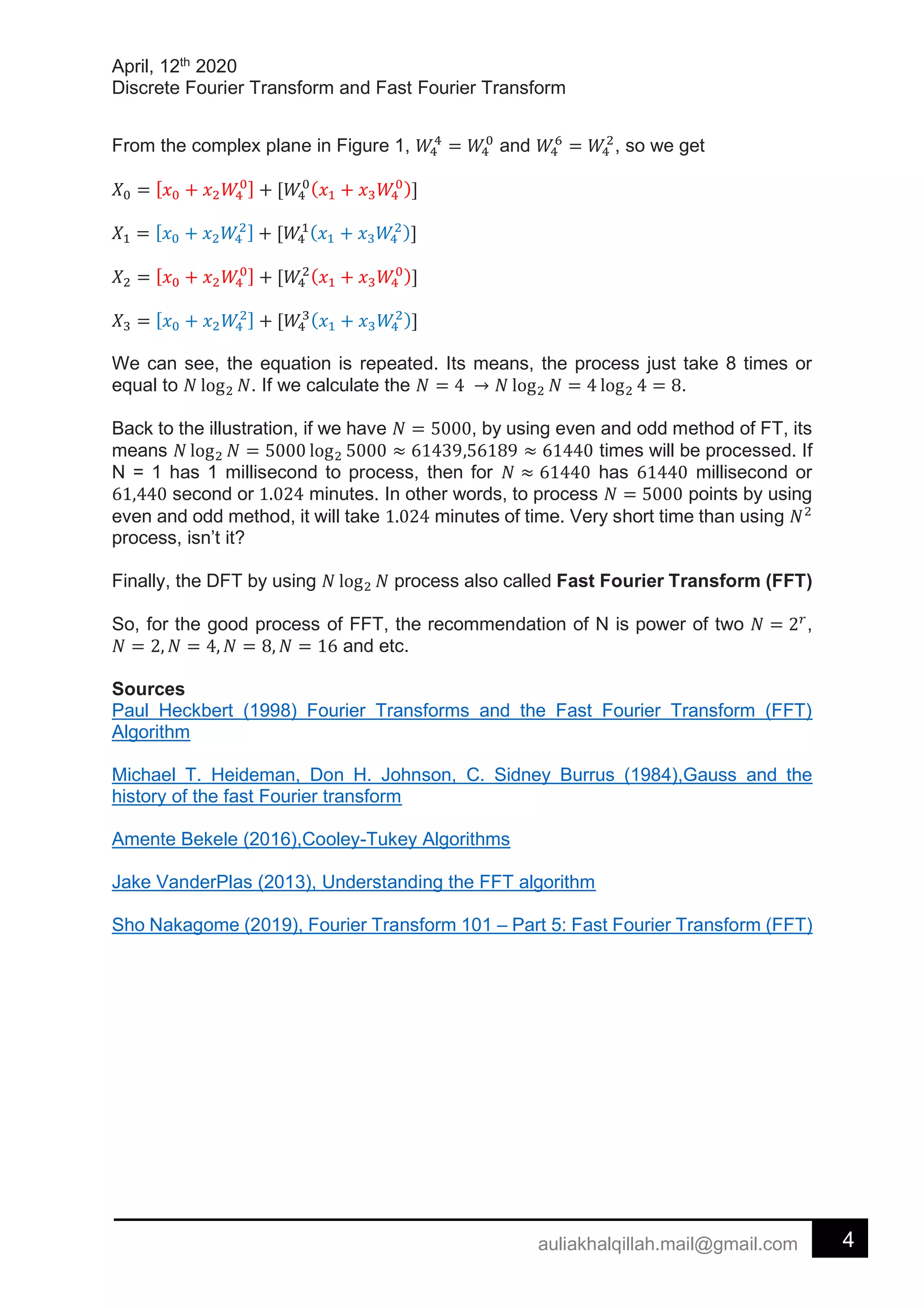 Fast fourier transform | PDF