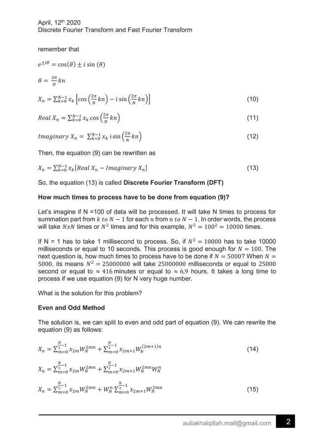Fast fourier transform | PDF | Free Download