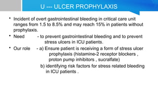 FAST HUG in ICU care of unconscious patients | PPTX