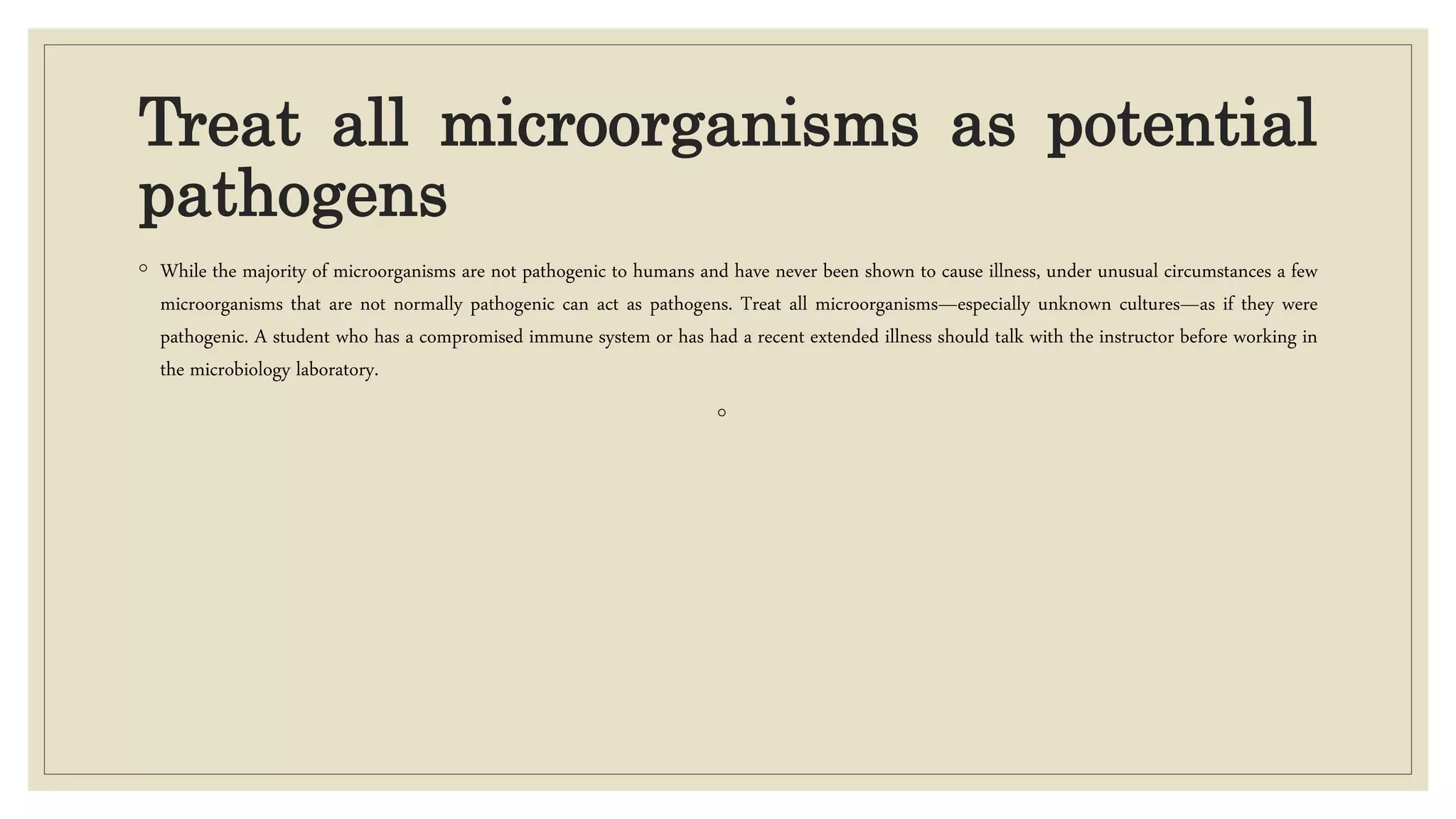 Fastidious microorganisms and safety precautions in microbiology lab | PPTX