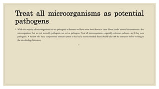 Fastidious microorganisms and safety precautions in microbiology lab | PPTX