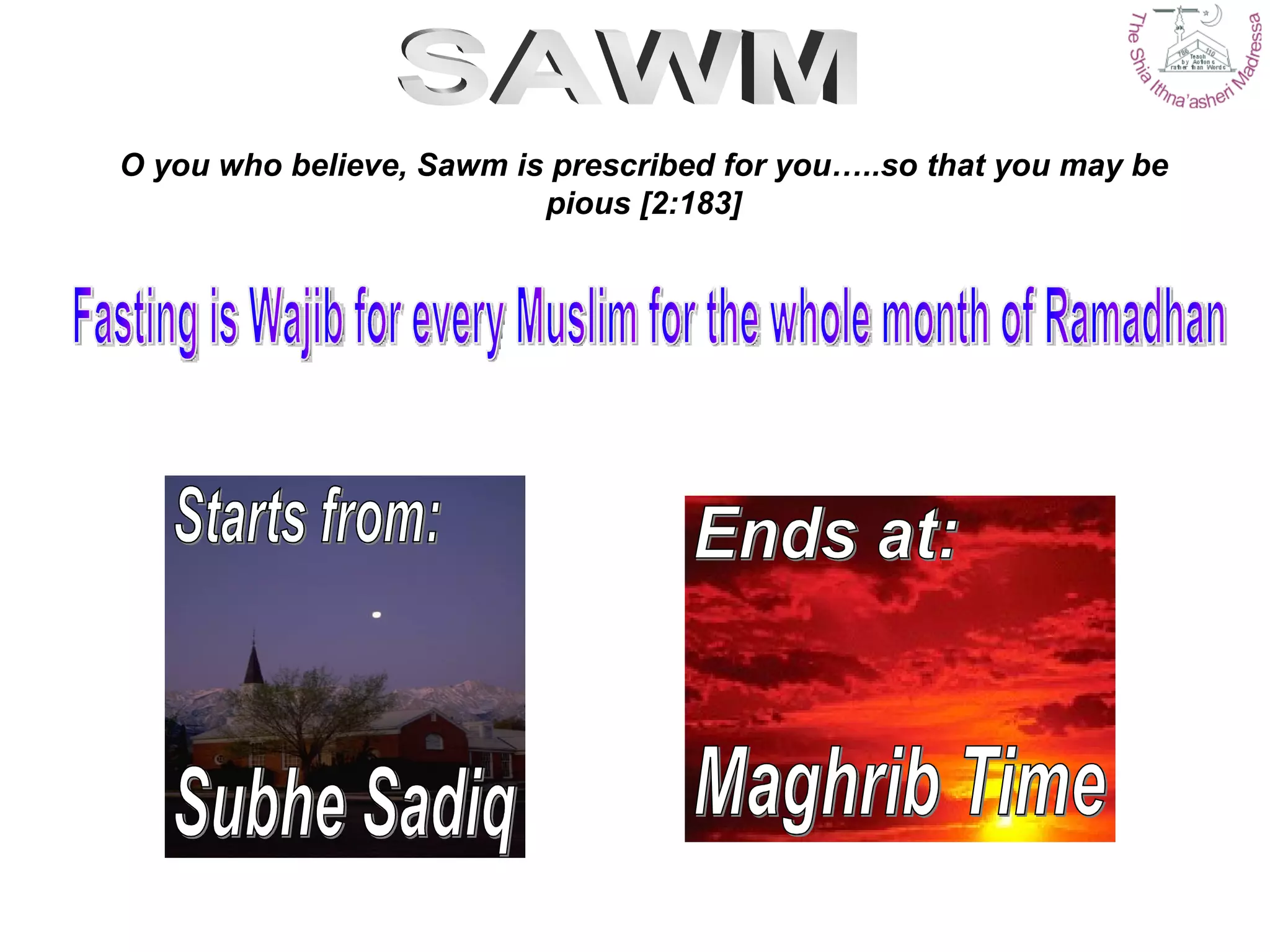 Rules of Fasting | PPT