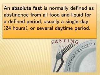 Fasting | PPTX