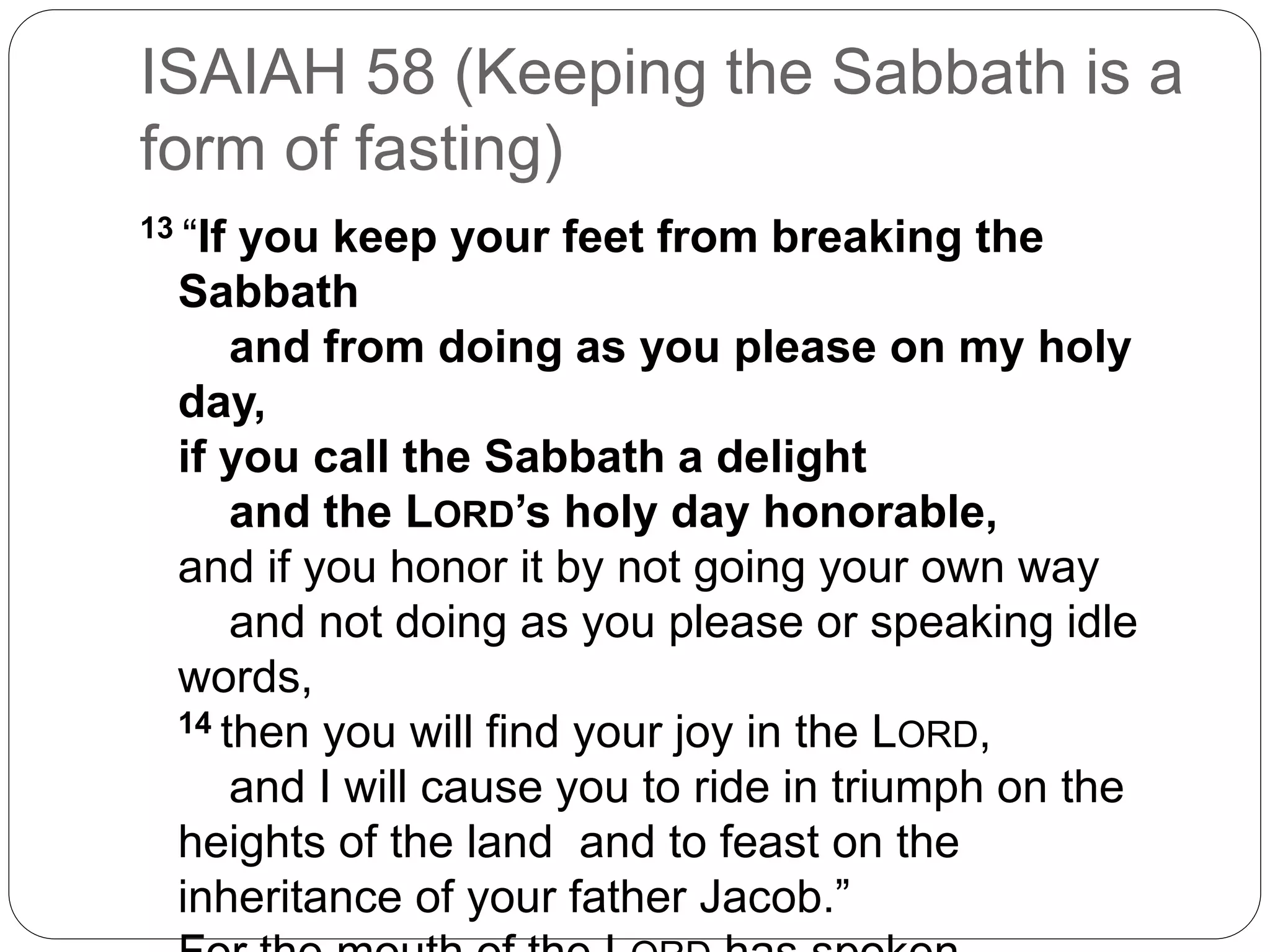 Prayer with Fasting, The Fasted Lifestyle | PPTX