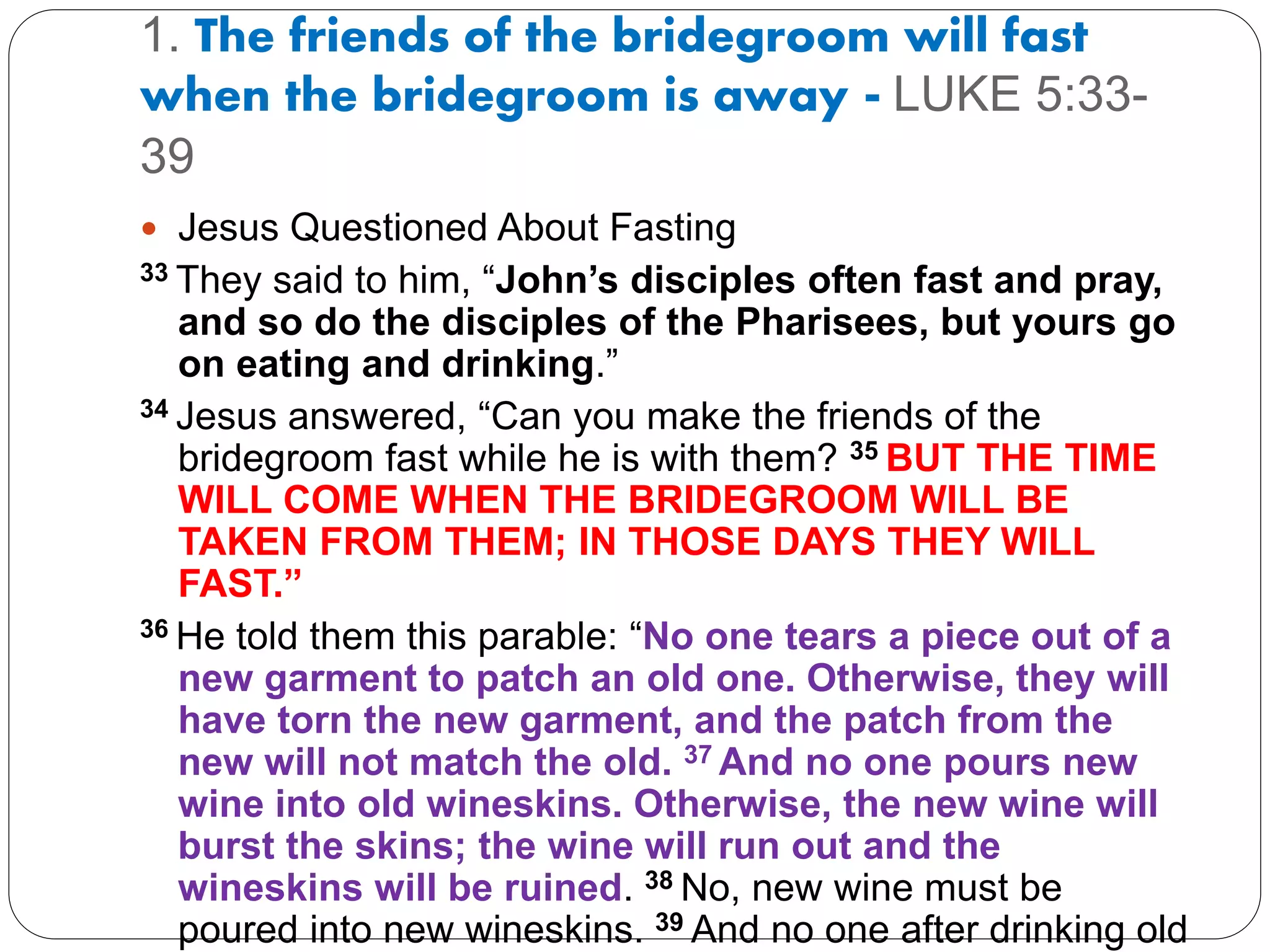 Prayer with Fasting, The Fasted Lifestyle | PPTX