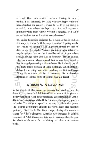 Fasting - Sharia and Spirituality | PDF