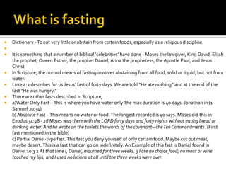 Fasting 27 02-11 | PPT