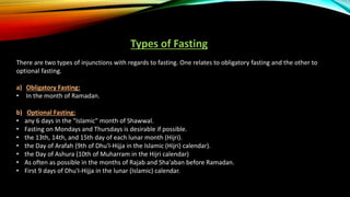Fasting in islam | PPTX