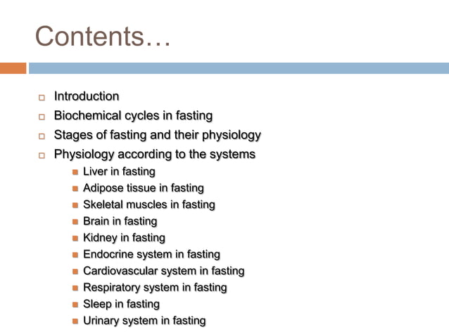 Fasting physiology | PPTX | Endocrine and Metabolic Diseases | Diseases and Conditions