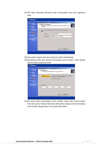Fast instalation software | PDF