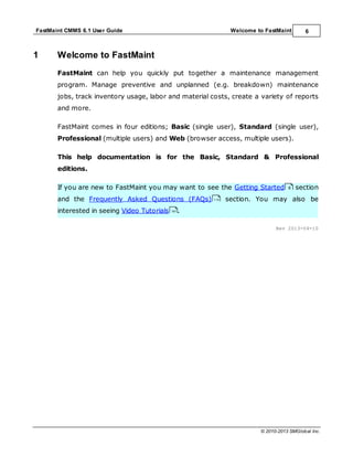 Fast maintmanual | PDF