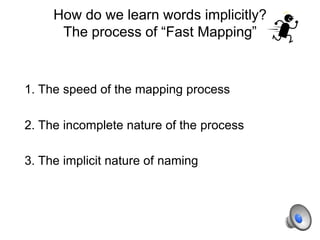 Fast mapping presentation by Professor Andreas Rohde | PPTX