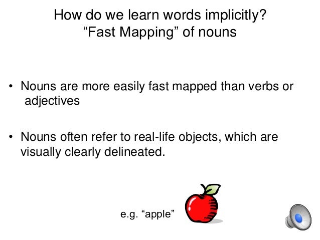 Fast mapping presentation by Professor Andreas Rohde