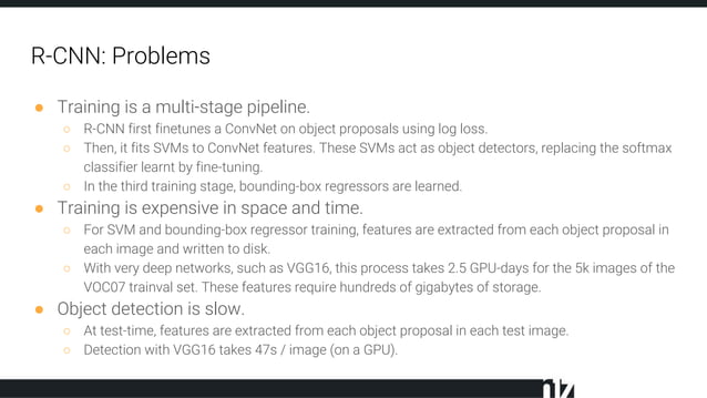 Fast methods for deep learning based object detection | PPT
