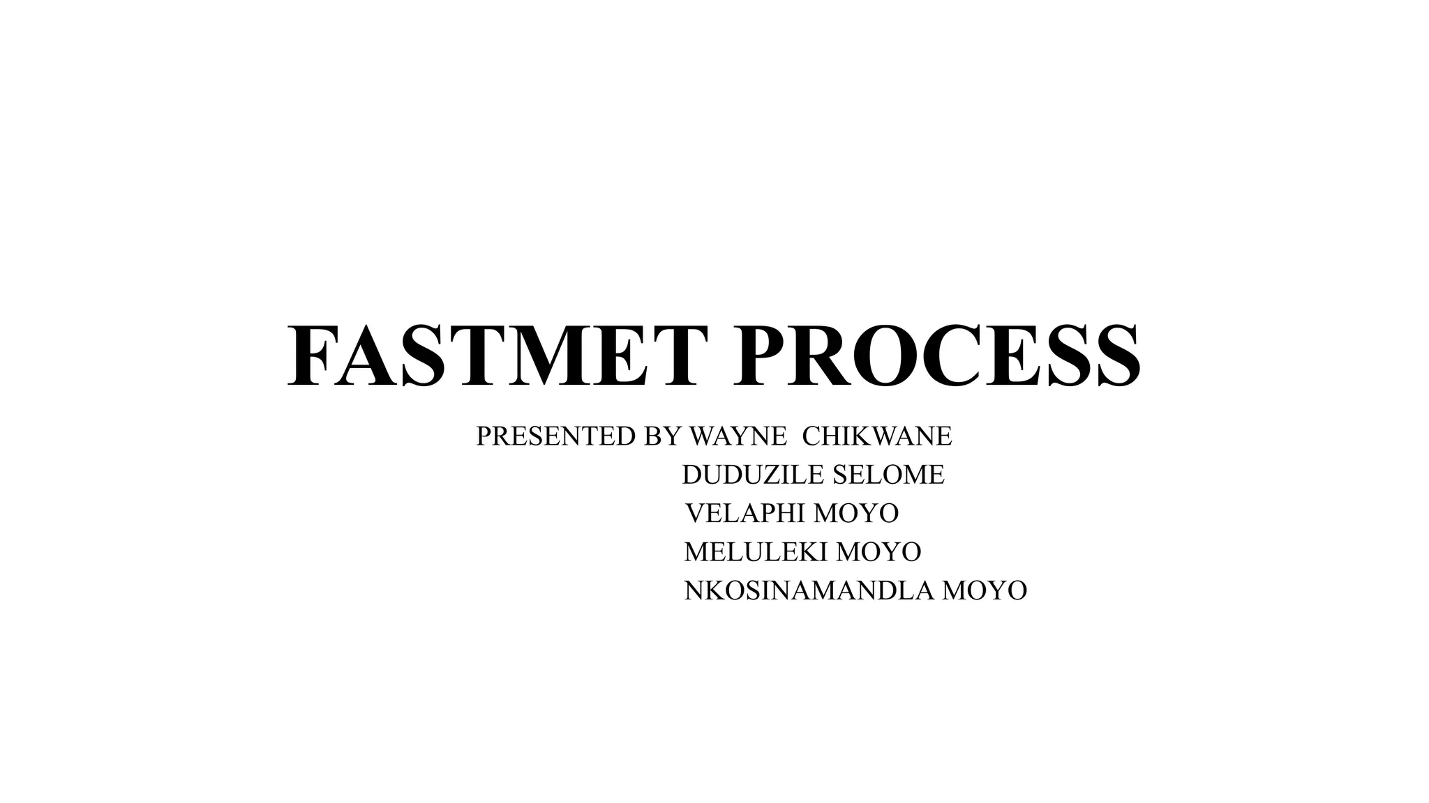FASTMET PROCESS Minerals.pptx