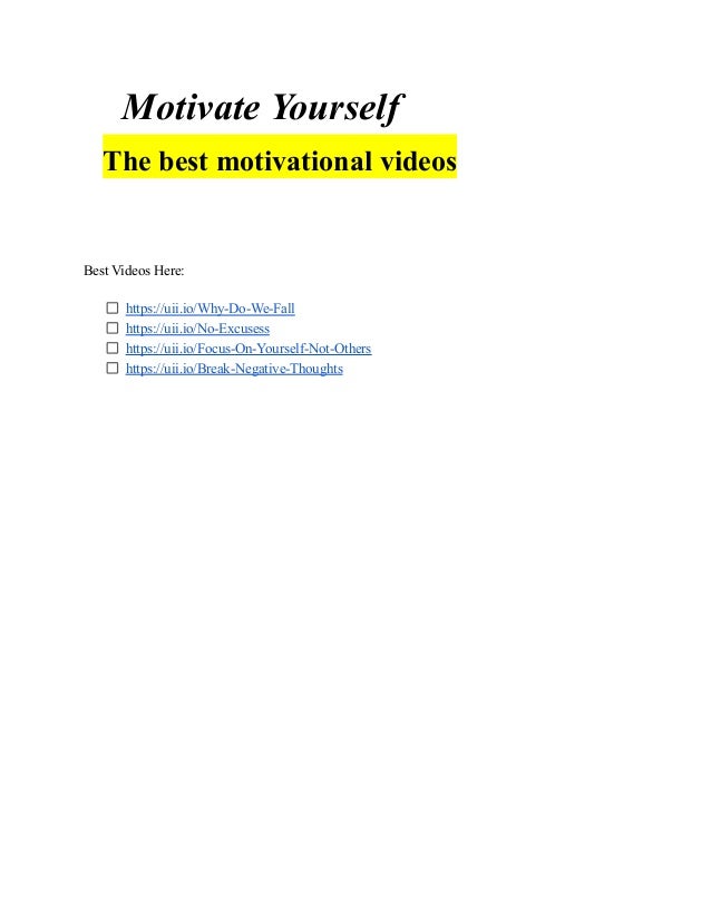 Fast motivation | PDF