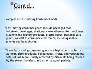 Fast moving consumer goods brands | PPTX