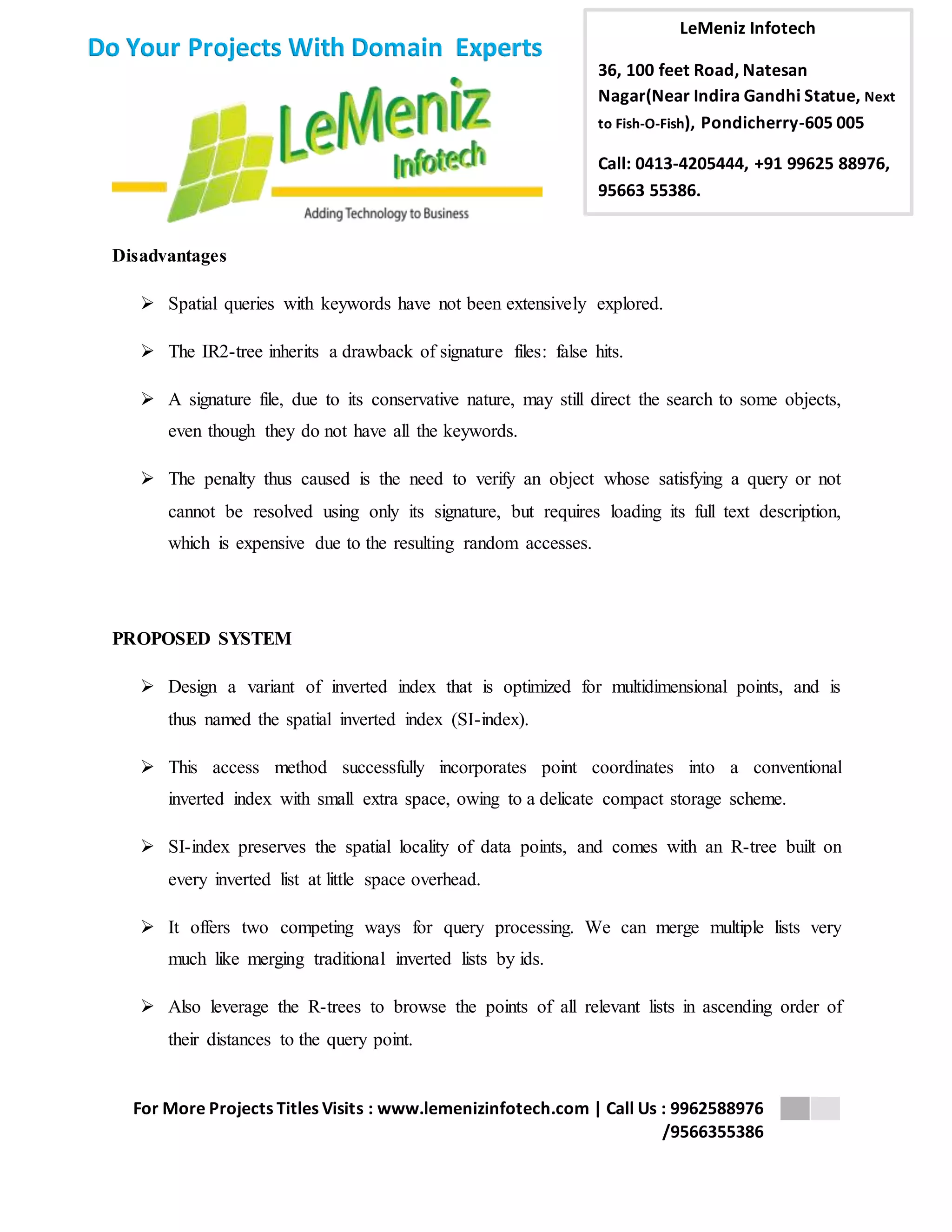 Fast nearest neighbor search with keywords | PDF