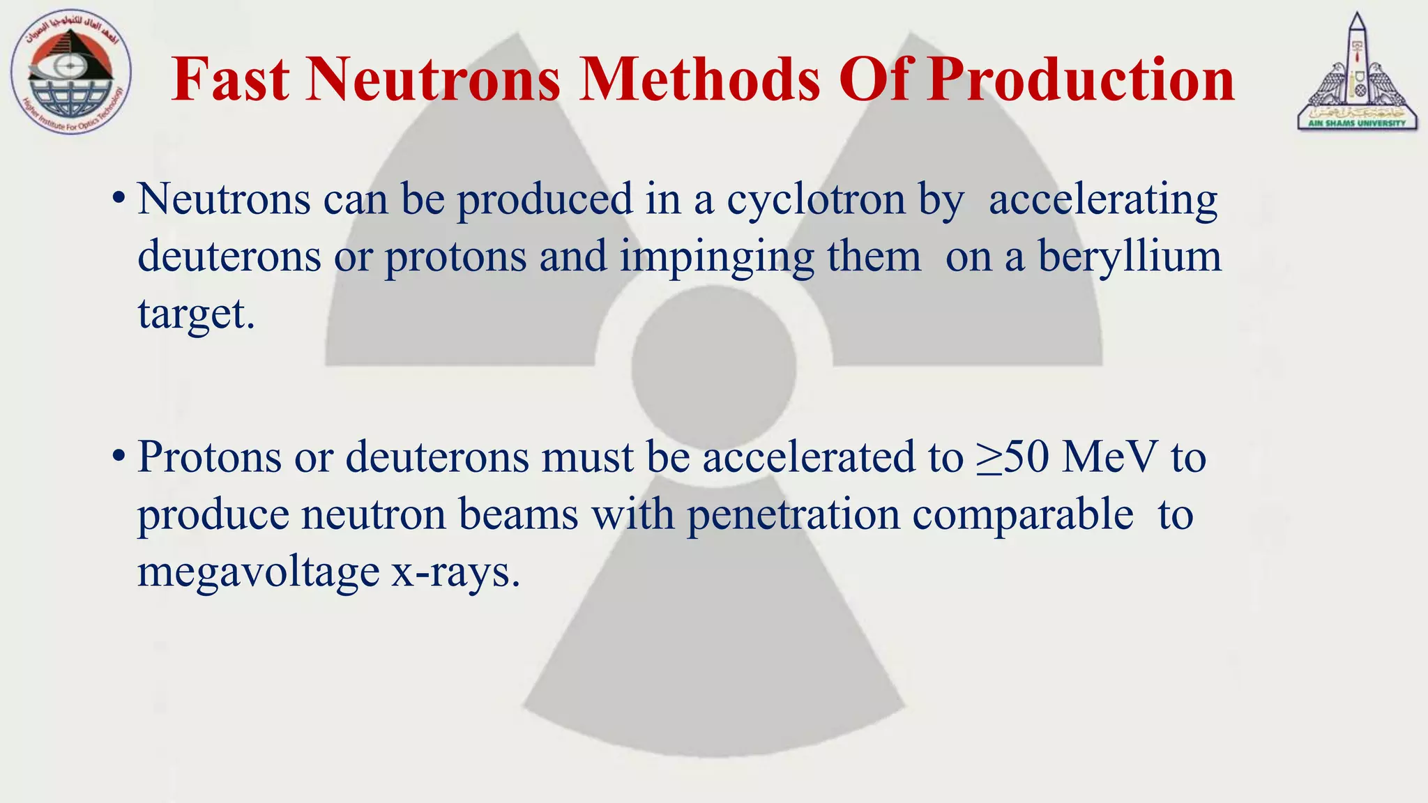 Fast neutron beam therapy | PDF