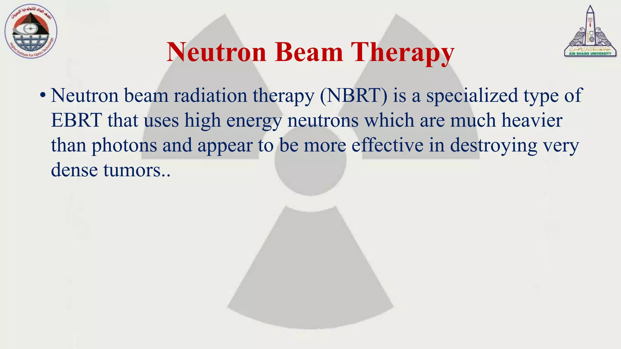 Fast neutron beam therapy | PDF
