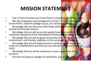 Fast n fresh ice cream parlor2 | PPT