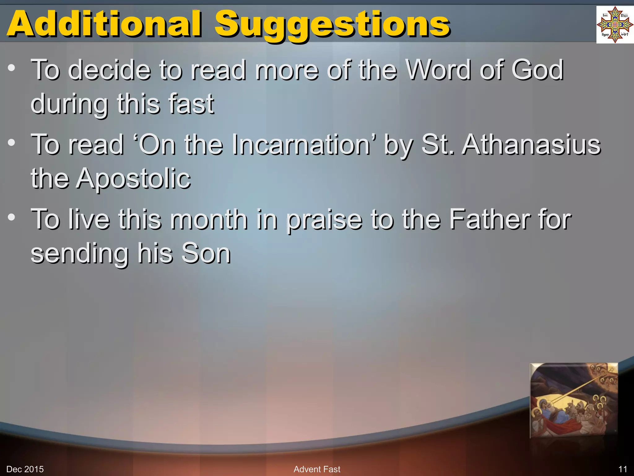 Fast of advent | PPT