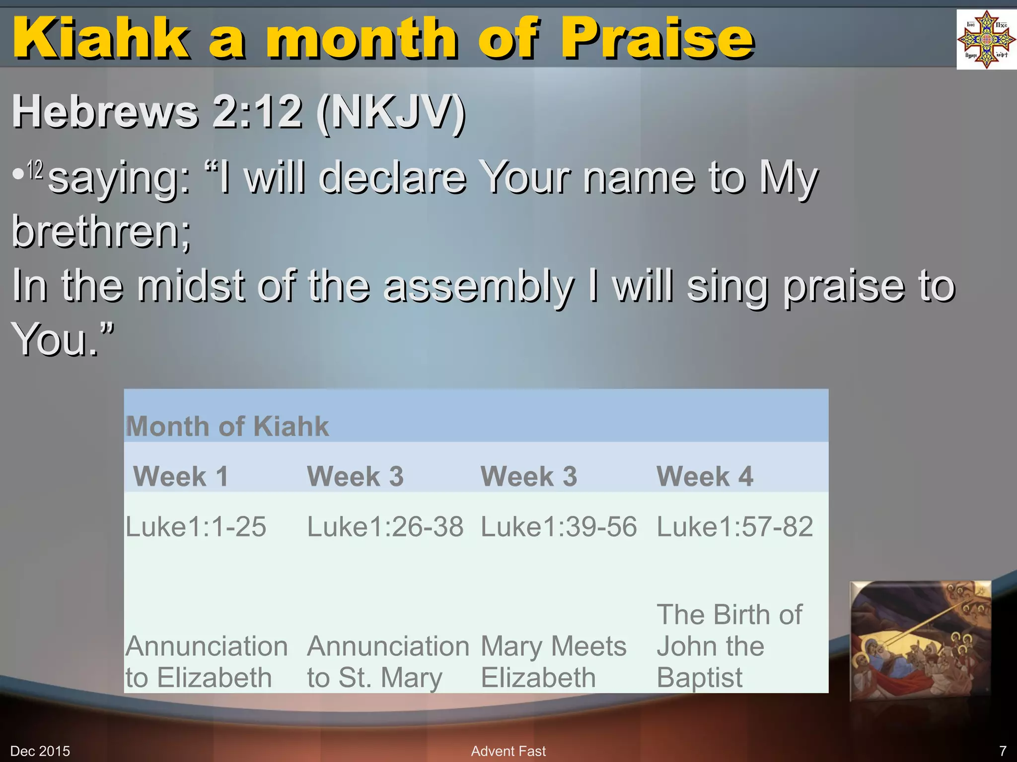 Fast of advent | PPT