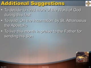 Fast of advent | PPT