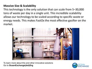 FastOX Gasification | PPTX | Environmental Services Industry | Industries
