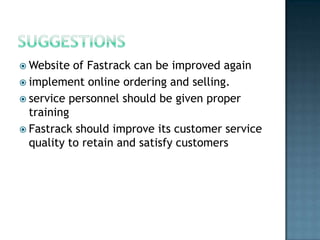 Customer satisfaction for Fastrack watches | PPTX