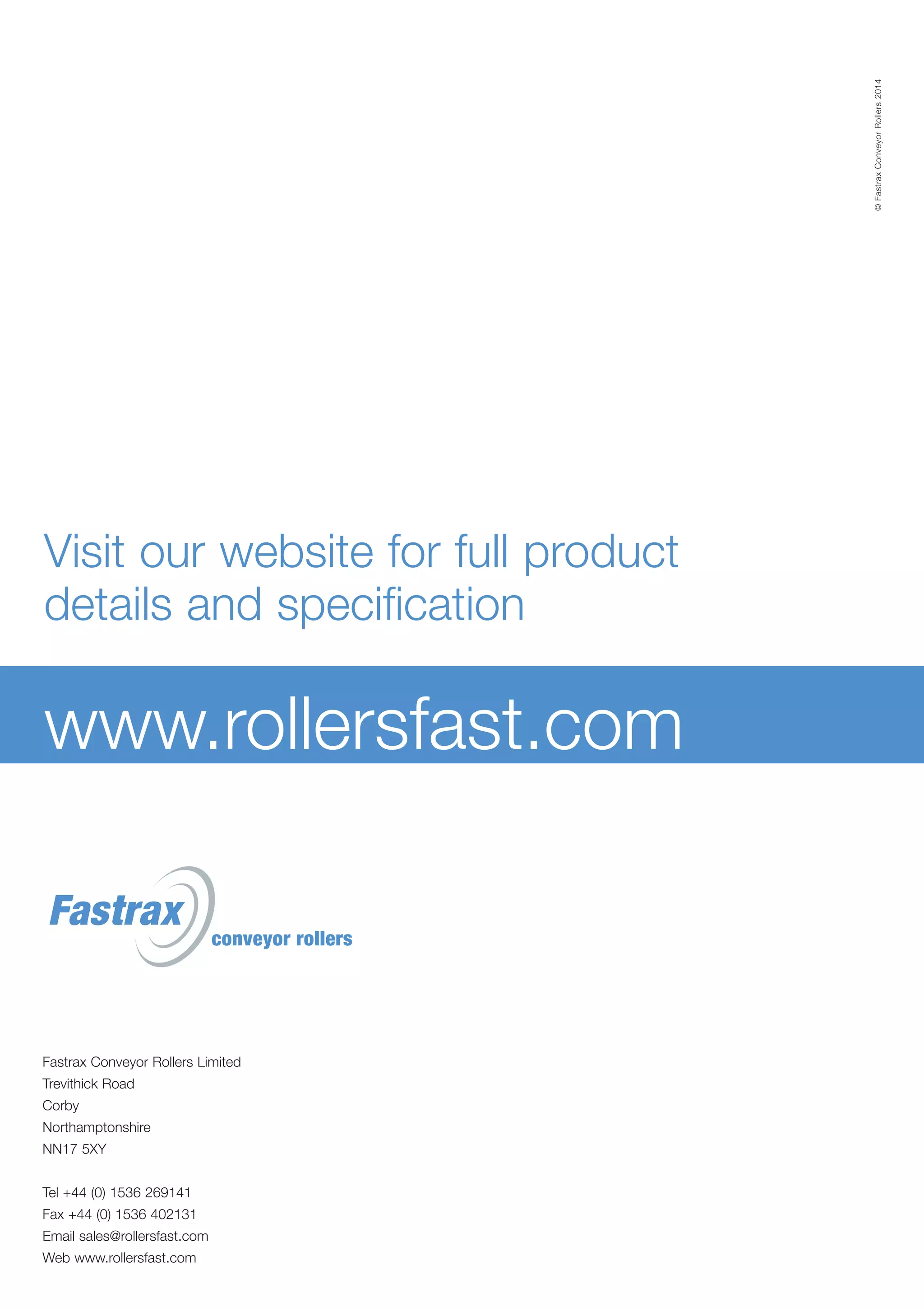 Fastrax conveyor-roller-brochure | PDF