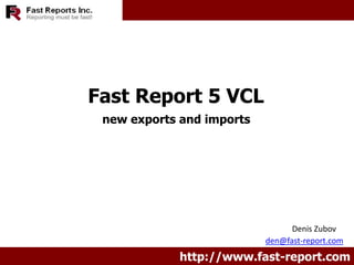Fast report exports | PPTX