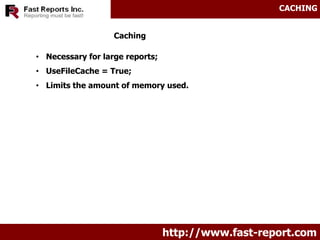 Fast report exports | PPTX