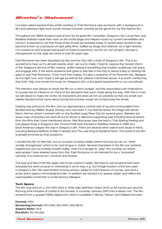 Fast Romance Press Kit | PDF