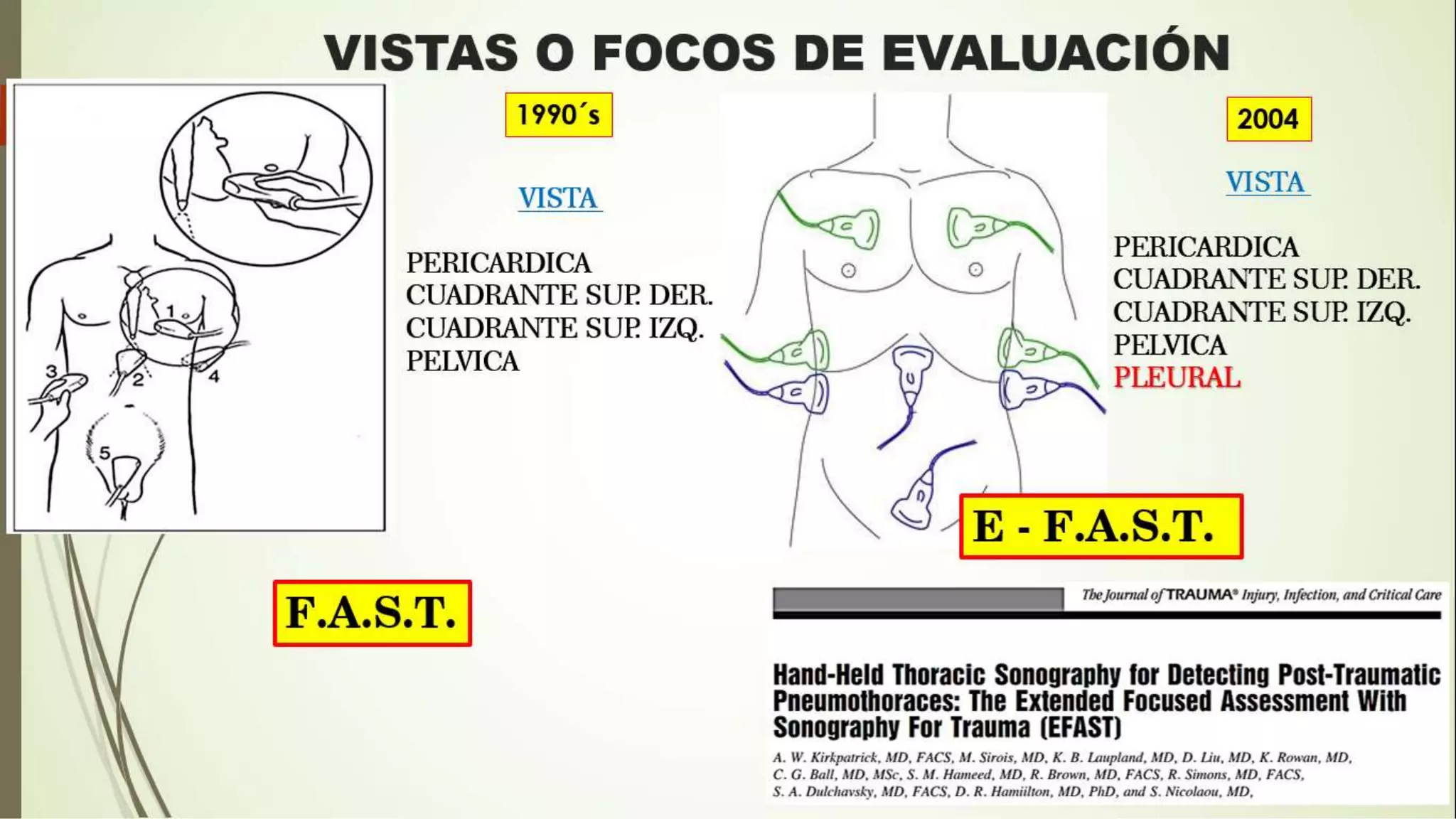 FAST EN TRAUMA ABDOMINAL | PPT
