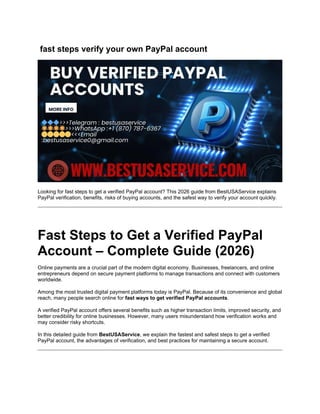 fast steps verify your own PayPal account.docx