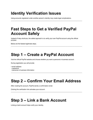 fast steps verify your own PayPal account.docx
