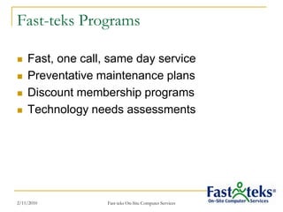 Fast Teks Ppt | PPSX