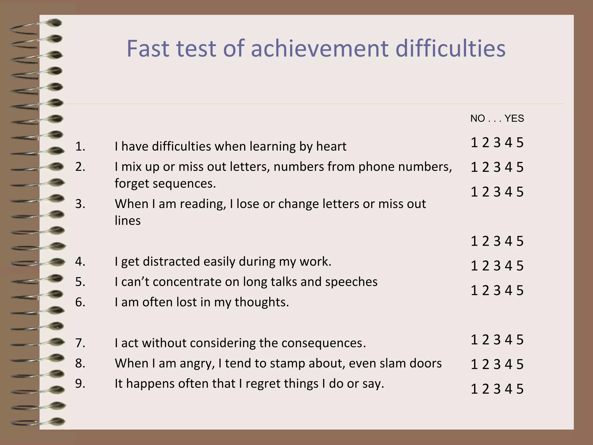 Fast test dyslexia/adhd | PPT
