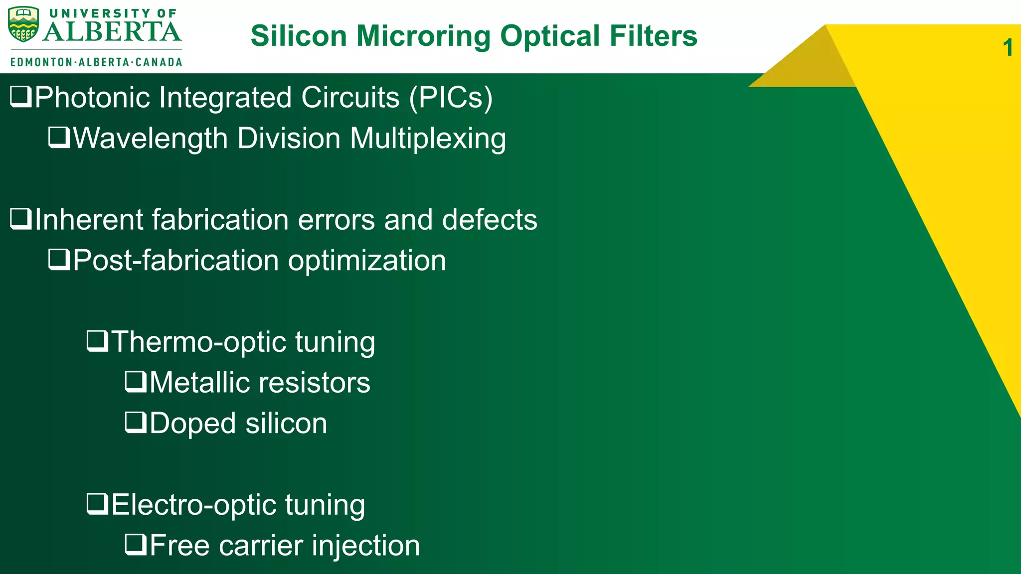 Fast Thermo Optic Optimization Of High Order Soi Microring Optical