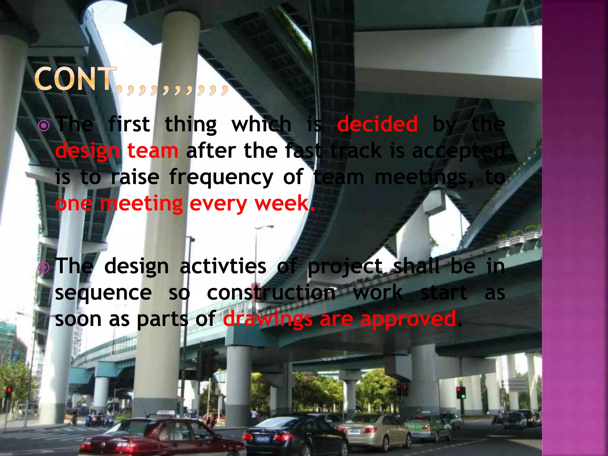 Fast track construction of elvated roads in metro | PPT