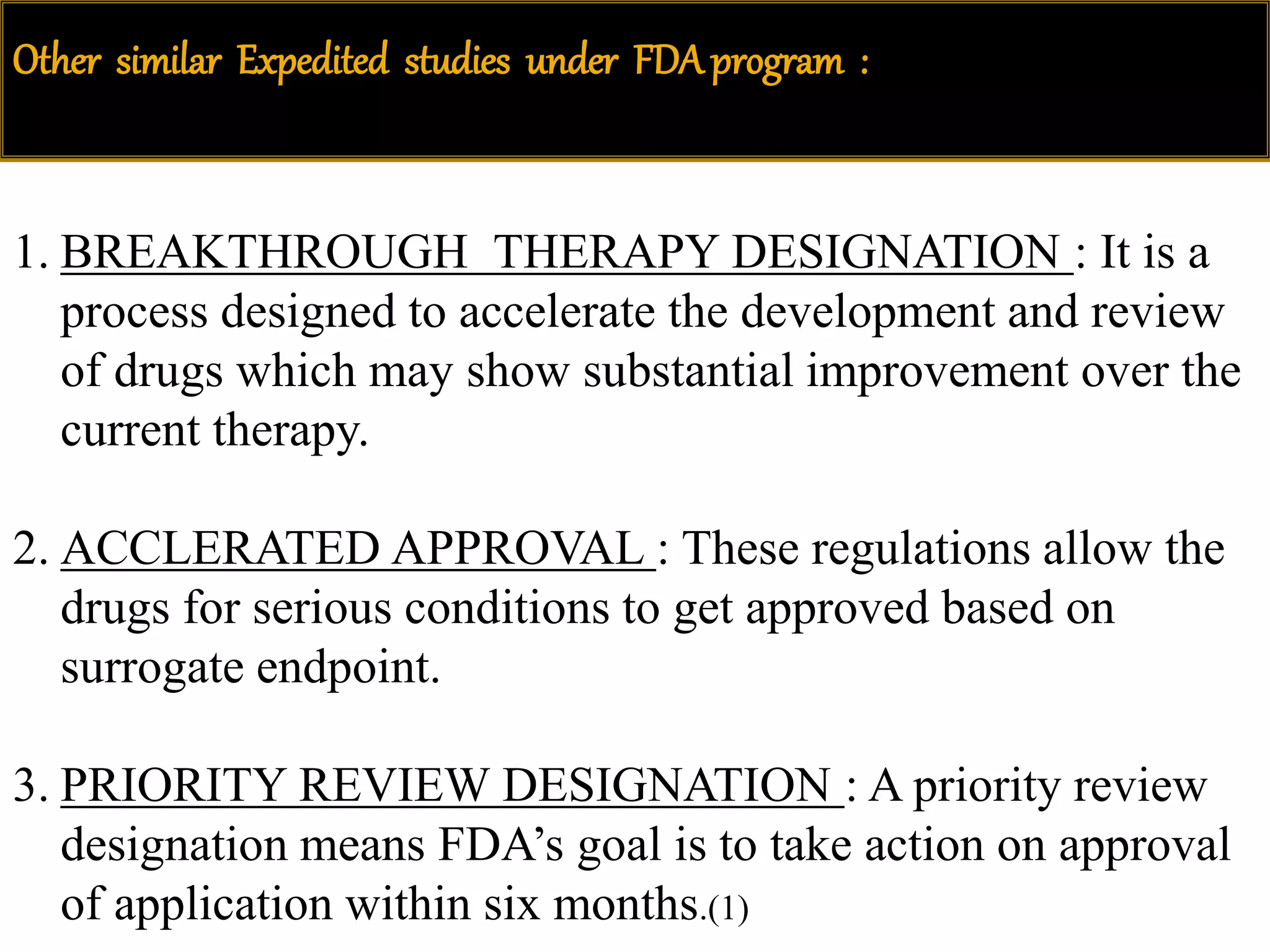 USFDA-Fast Track Designation | PPTX