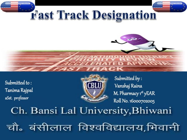 USFDA-Fast Track Designation | PPTX