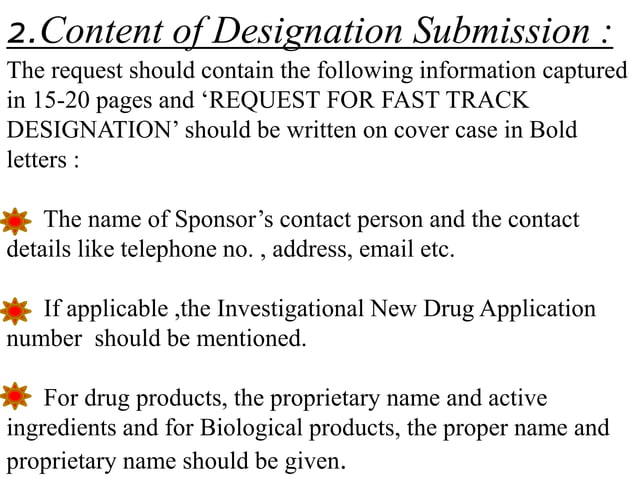 USFDA-Fast Track Designation | PPTX