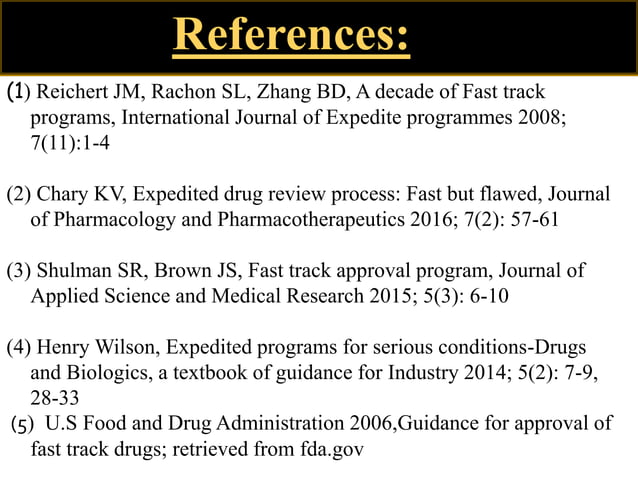 USFDA-Fast Track Designation | PPTX