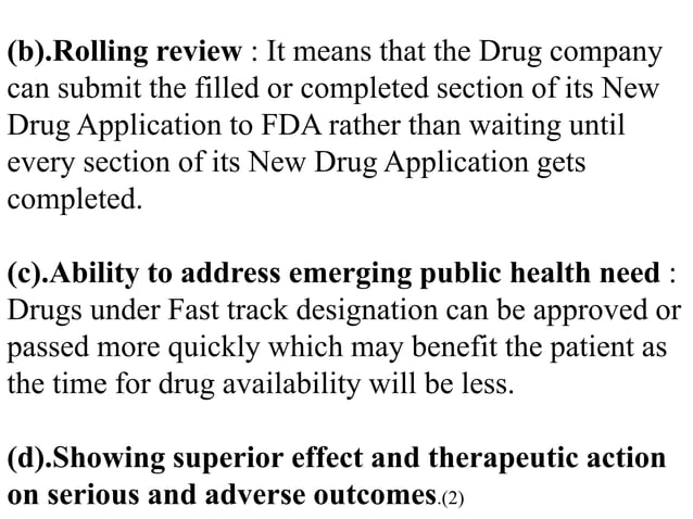 USFDA-Fast Track Designation | PPTX