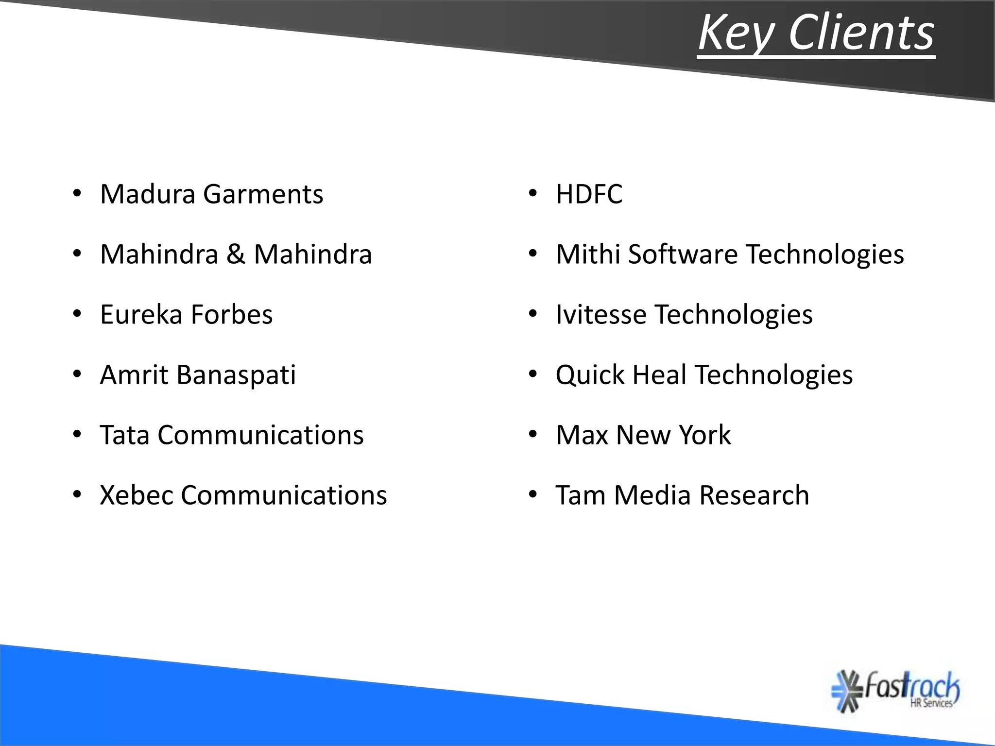 Fasttrack Hr Services Company Profile | PPTX