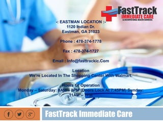 An introduction: Fast track immediate care | PPTX
