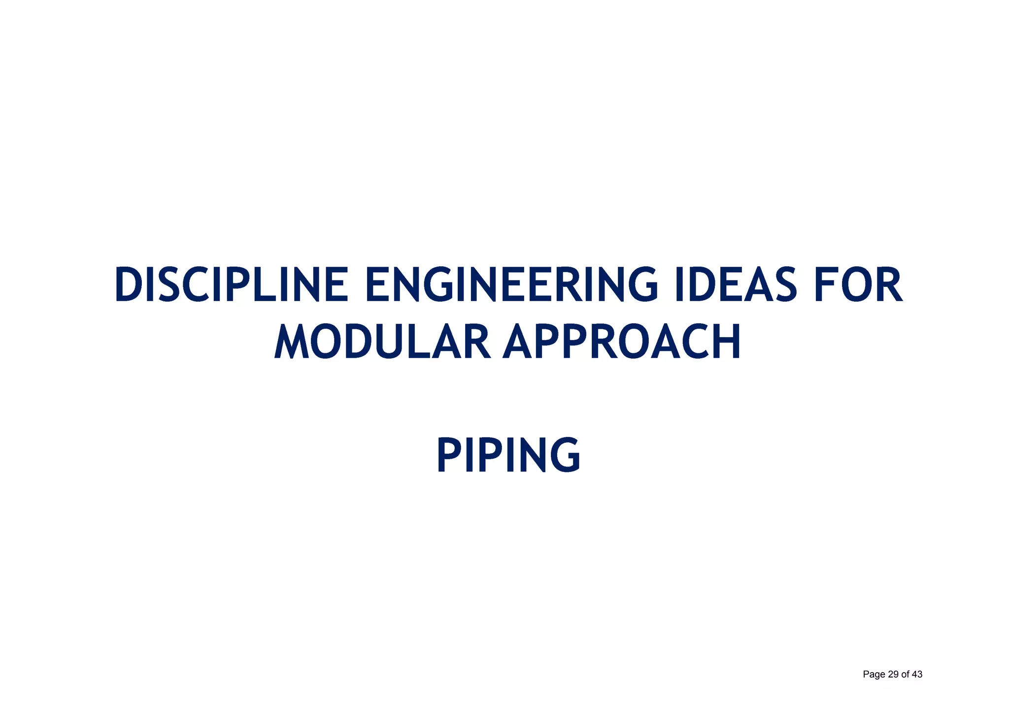 Fast tracking epc project using modularization mg | PDF | Power and ...